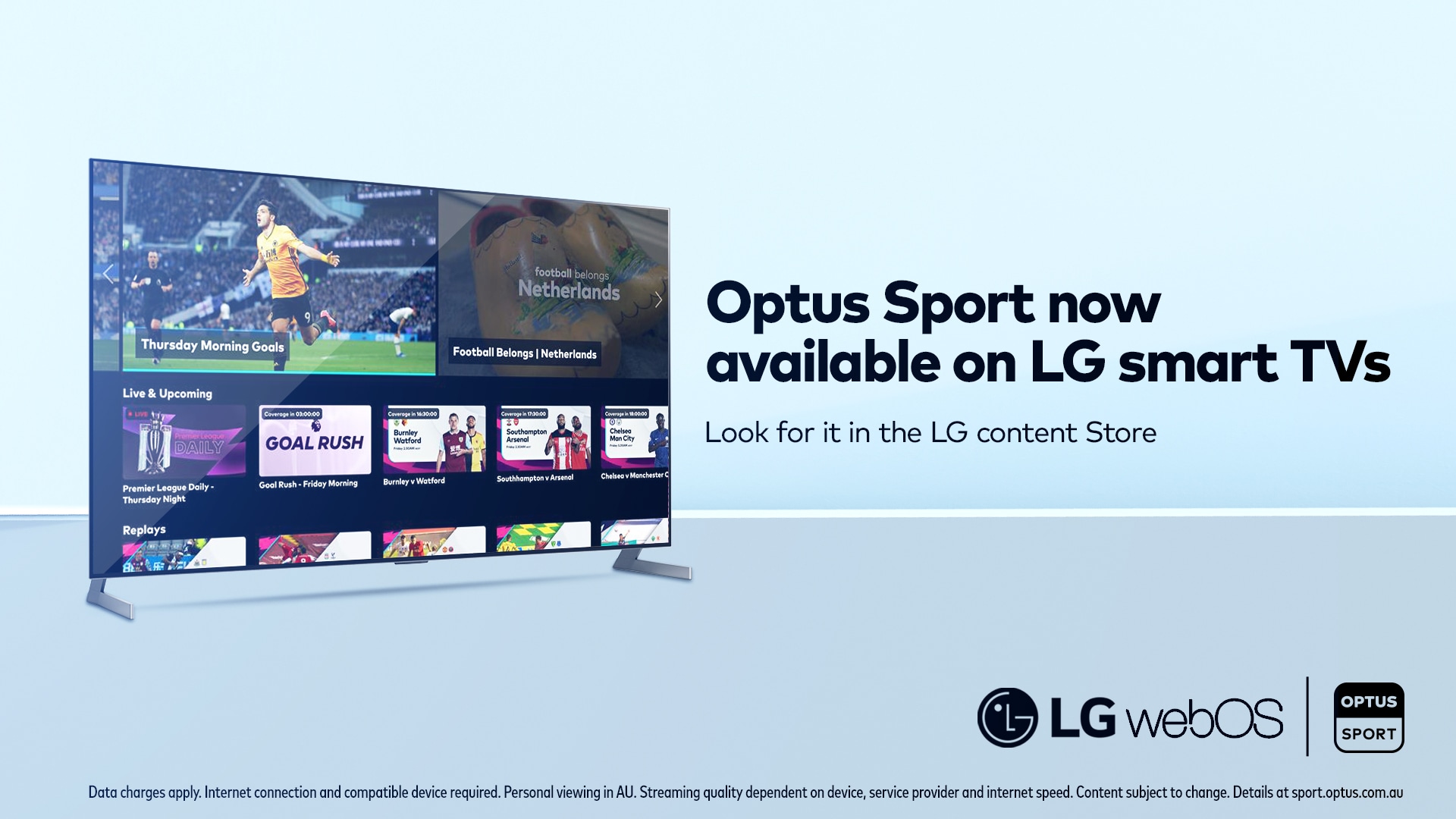 Optus Sport now available on LG smart TV’s