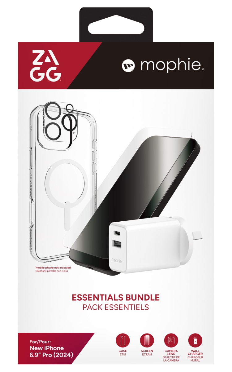 Zagg iPhone 16 Pro Max Essential Bundle | Optus
