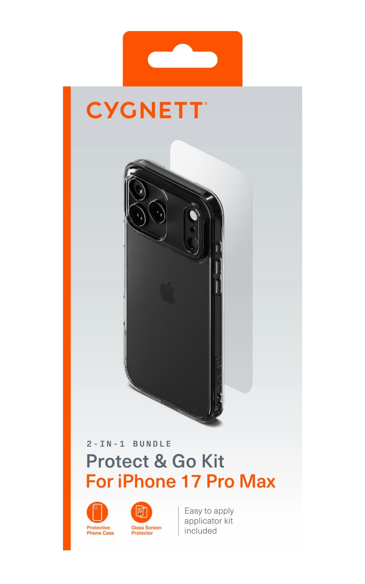 Cygnett iPhone 17 Pro Max 2-in-1 Protect & Go Bundle | Optus