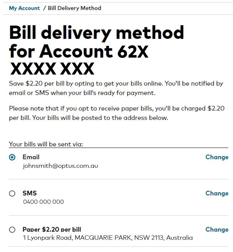 Switch paper bills on or off