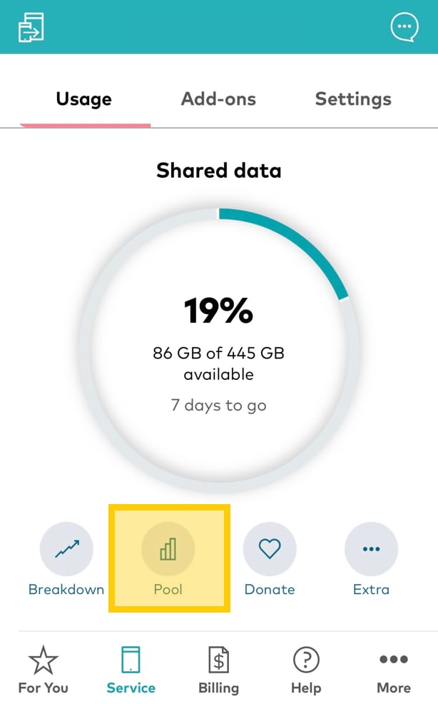 How to check your usage