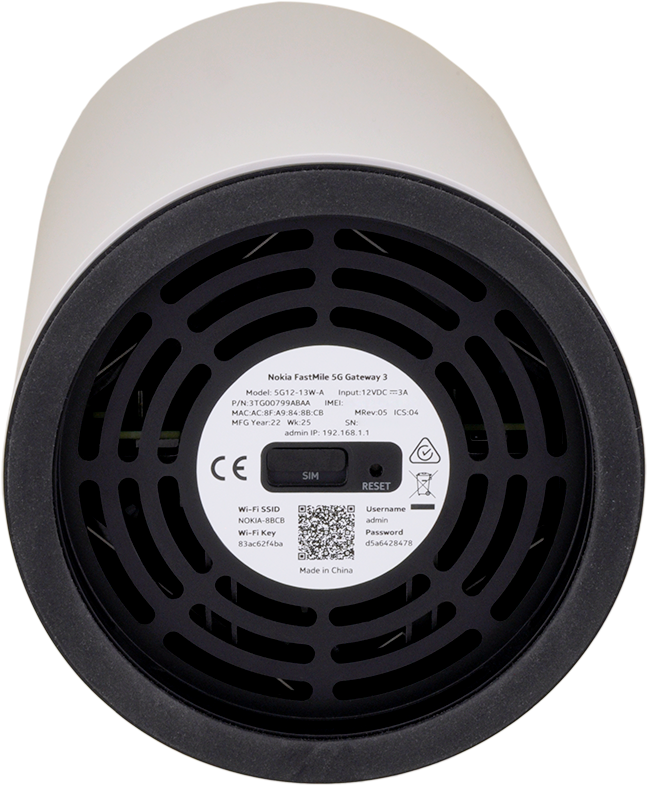 Setting up your Nokia FastMile 5G Gateway 3 Home Internet modem