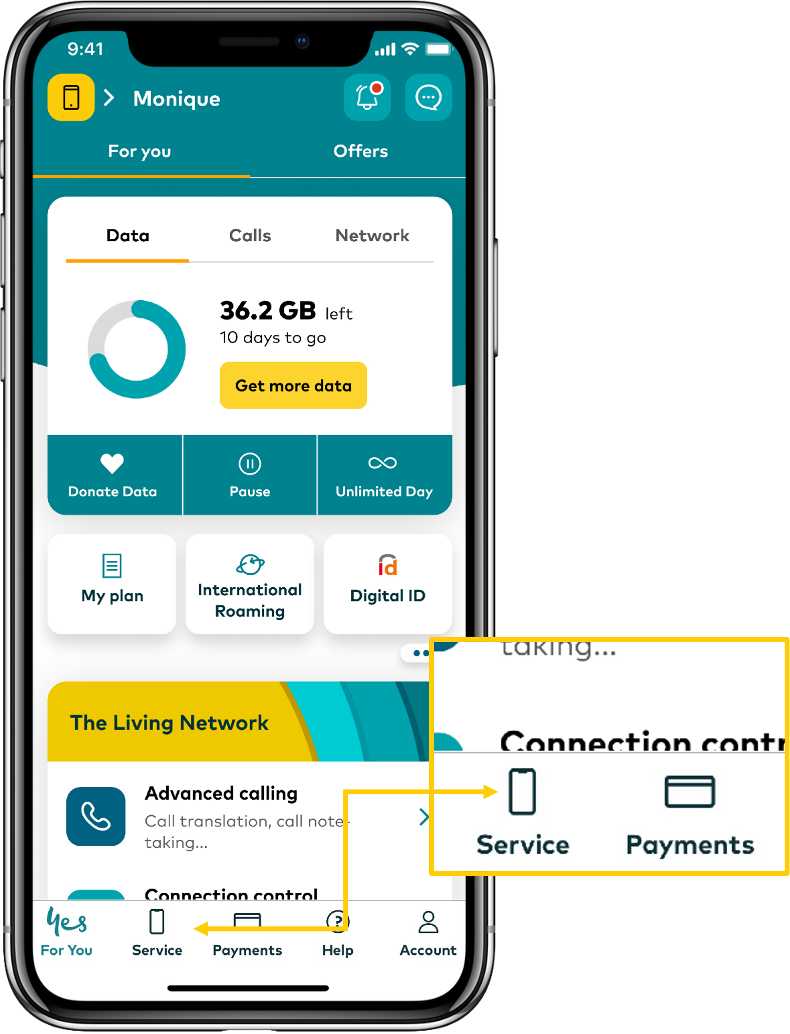 How to add and remove international roaming