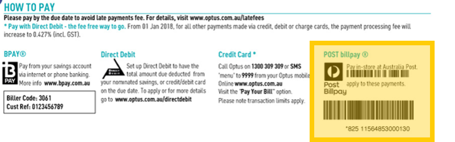 How to pay your bill