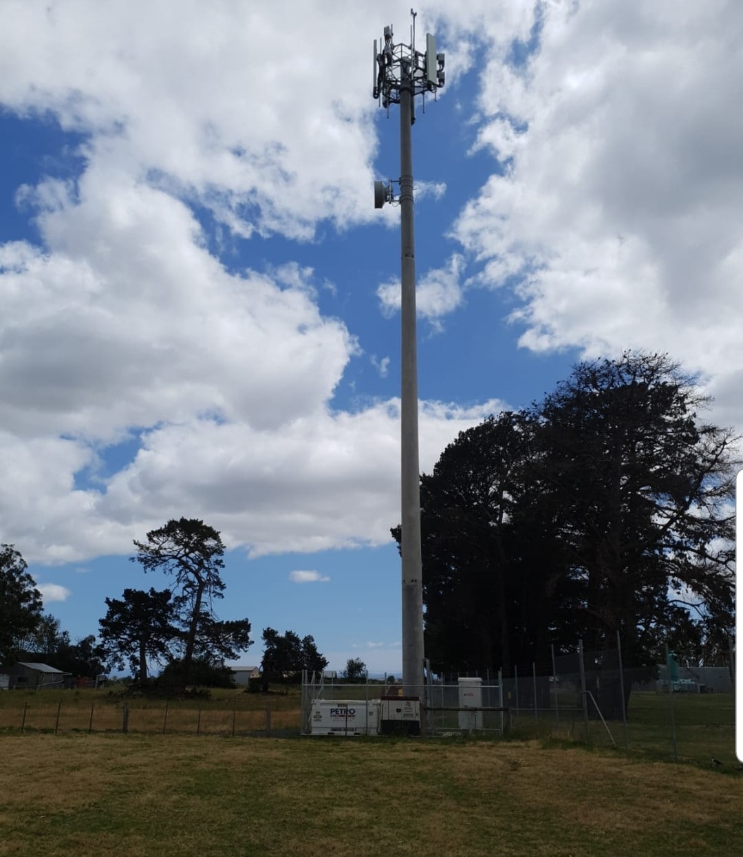 optus coverage lands at the royal australian air force base in east sale