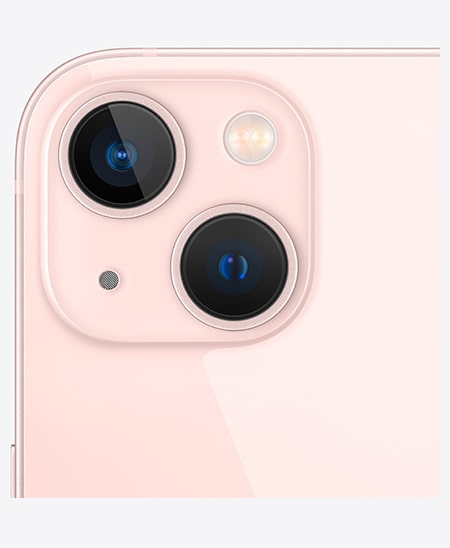 Detail of the camera housing for dual camera system of the iPhone 13 ...