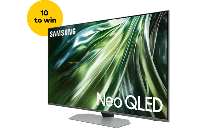 For the chance to win a 43" Samsung TV, click this banner to go to the ...