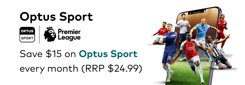 Save $15 on Optus sport every month (RRP $24.99)