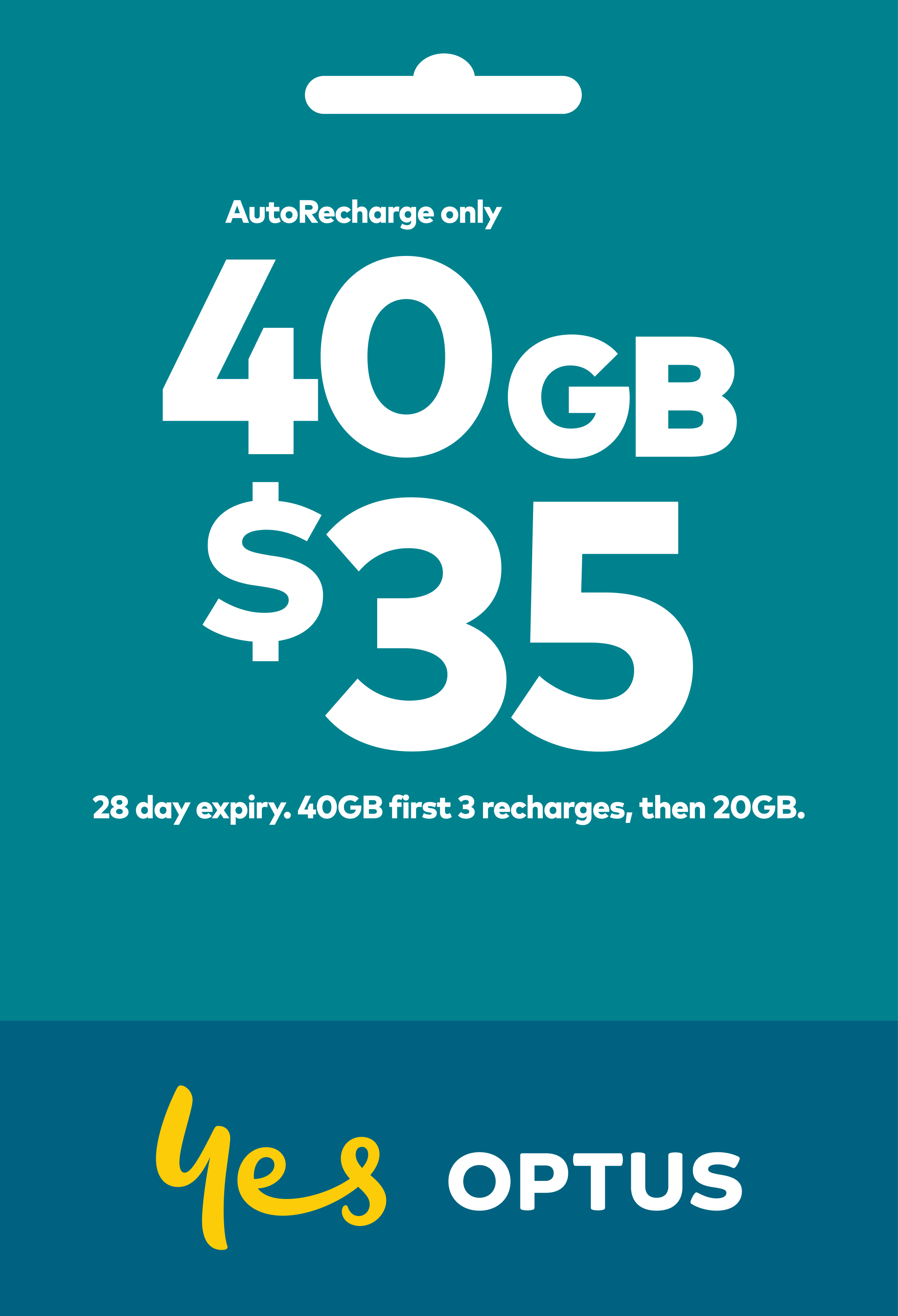 $35 Prepaid Plan - Optus Prepaid SIM