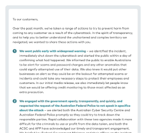 Cyberattack Support | Optus