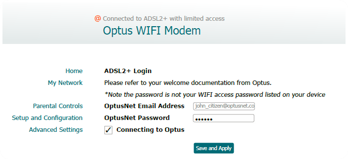 Modem Equipment, Setup & User Guides: Fixed Broadband